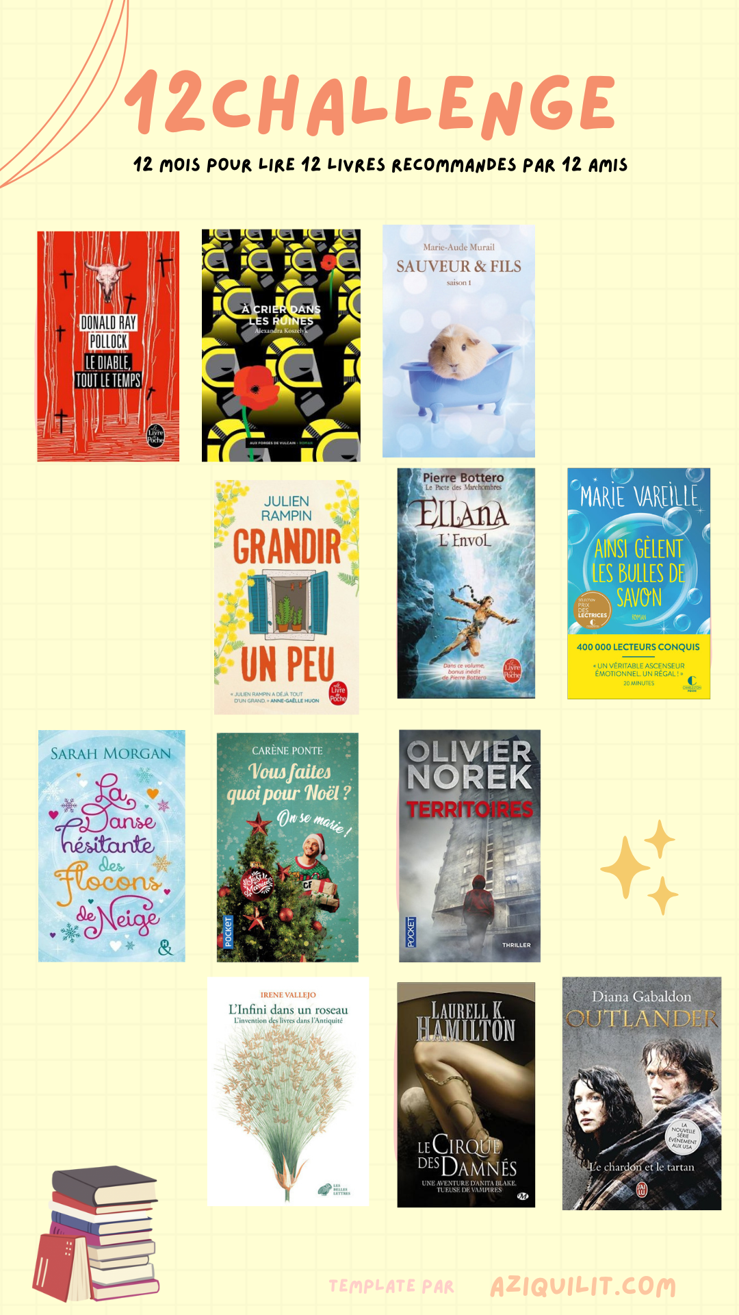 12 challenge 2023 ! C’est reparti ! | Les Lectures d'Azilis
